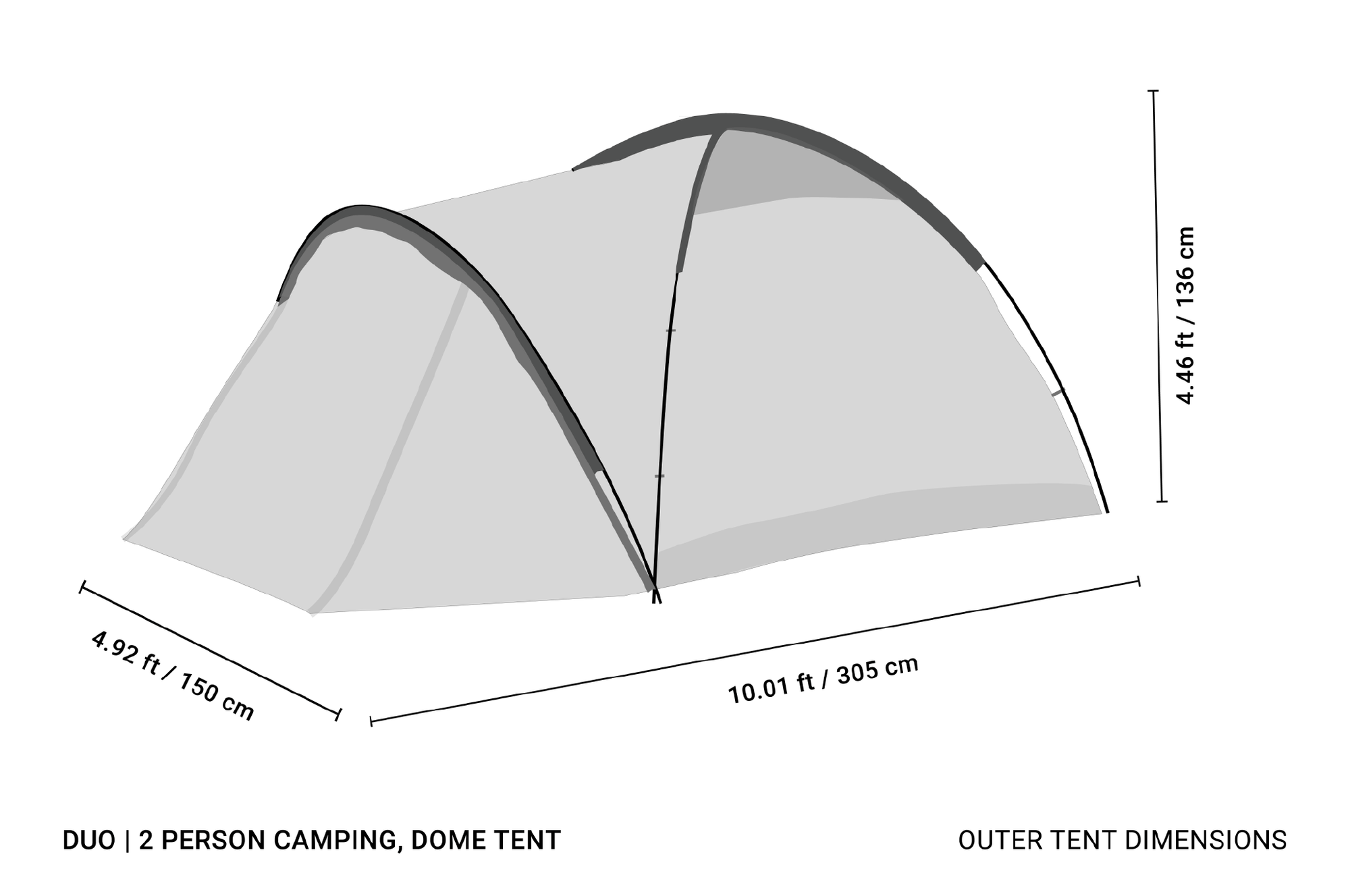 Duo | 2 Person Dome Tent | CRUA™