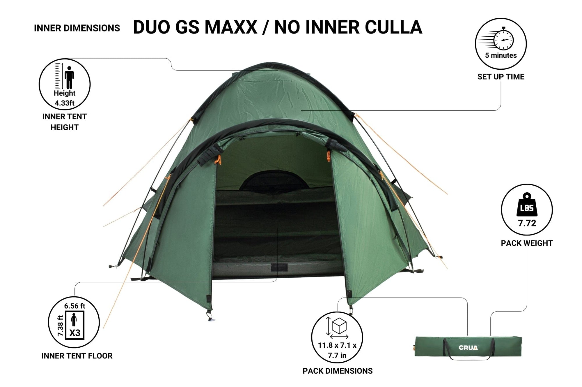 DUO GS MAXX | 3 PERSON INSULATED DOME TENT